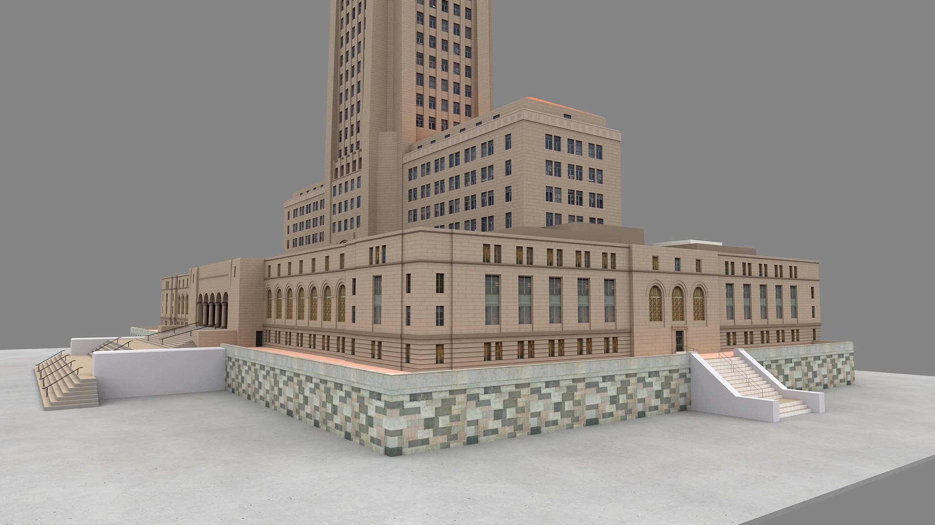 3D Los Angeles City Hall Model - TurboSquid 1730268