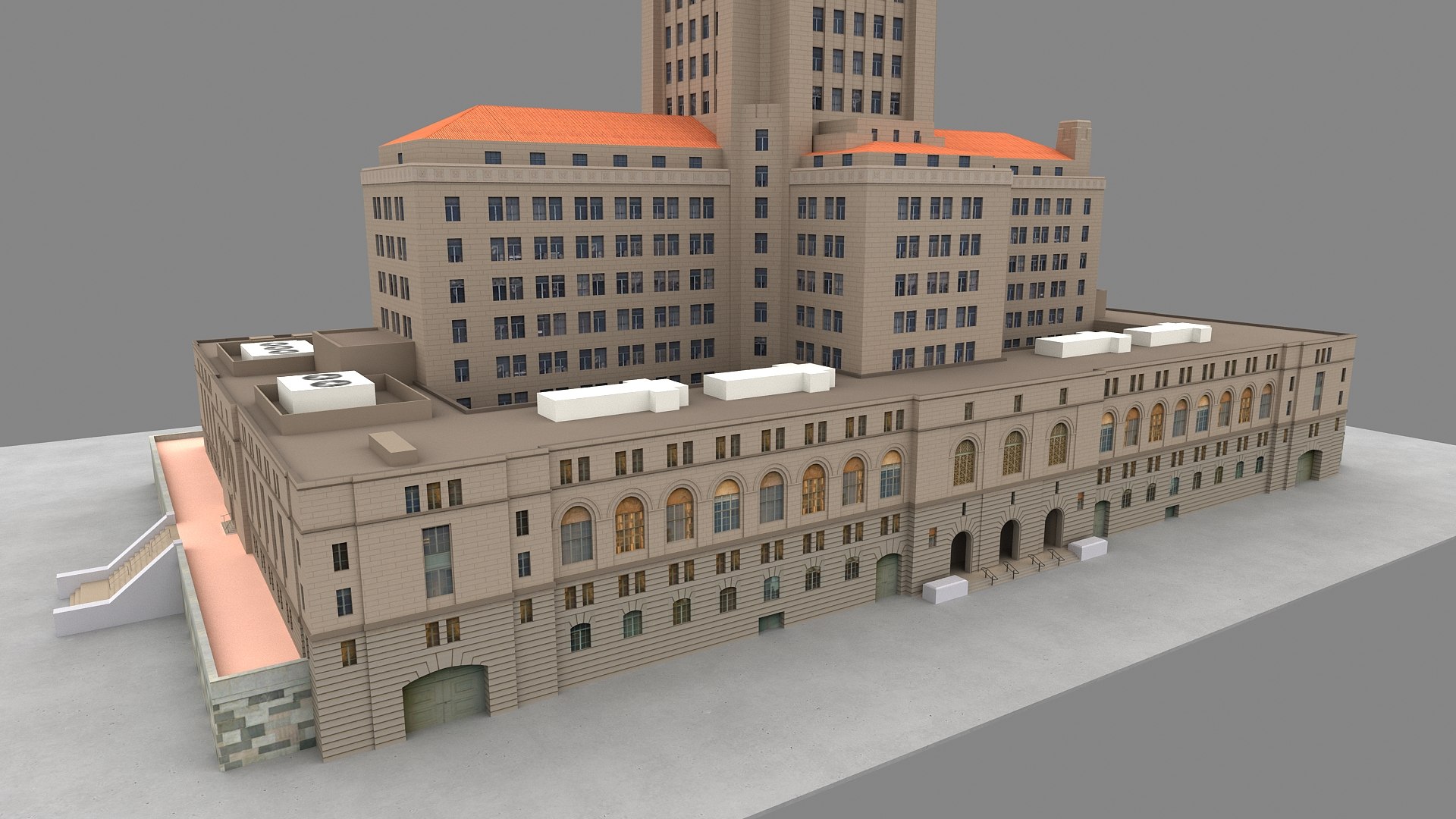 3D Los Angeles City Hall Model - TurboSquid 1730268