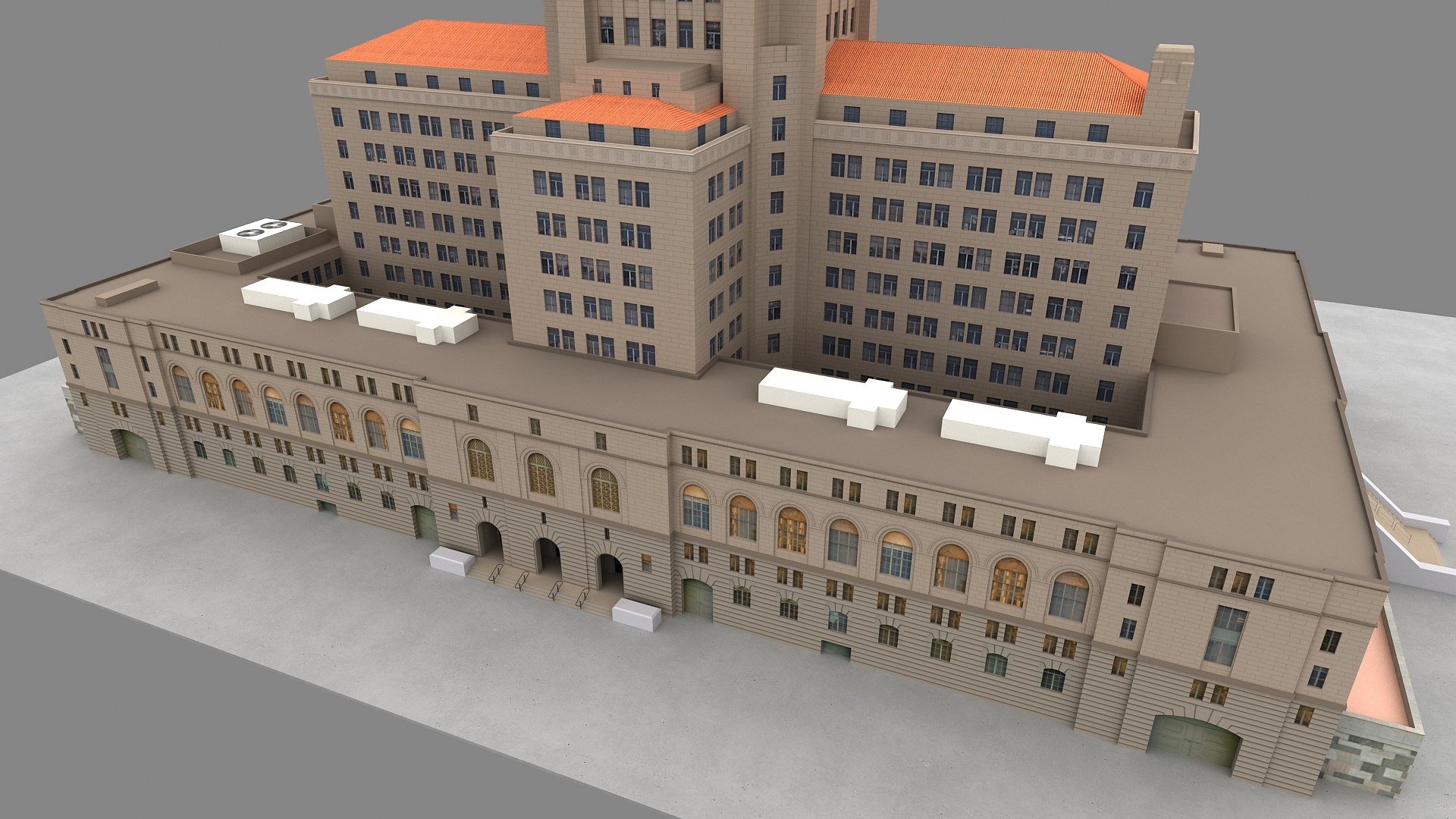 3D Los Angeles City Hall Model - TurboSquid 1730268