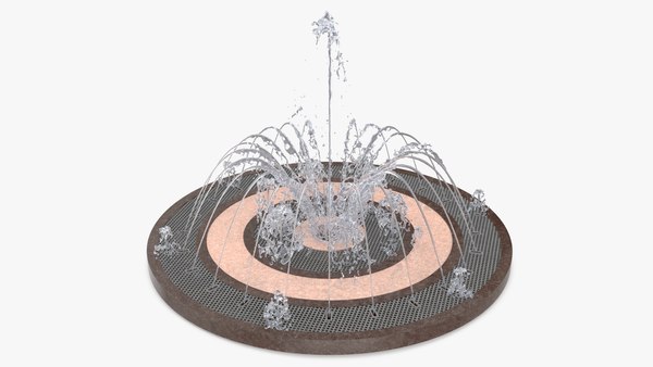 modelo 3d Fuente seca redonda de diseño - TurboSquid 2149117