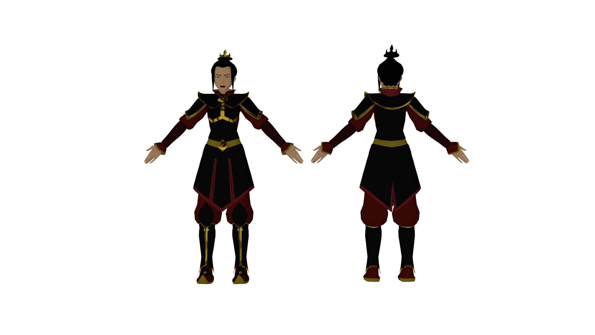 3D Azula Rigged Model - TurboSquid 1854022