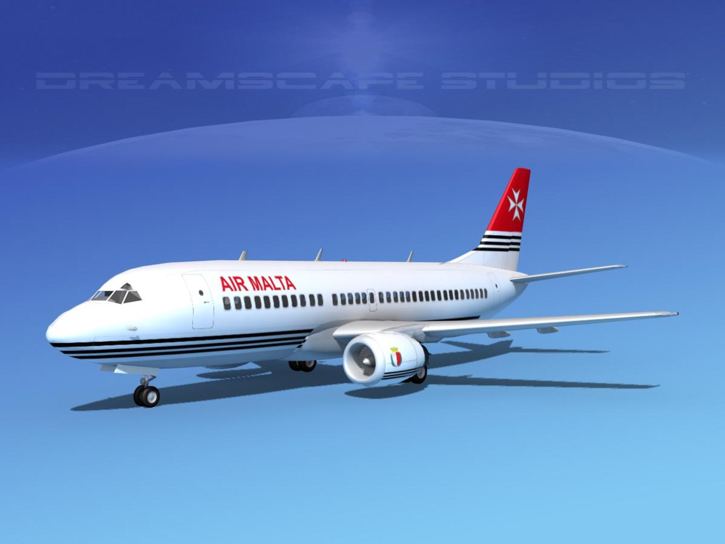 3d Boeing 737 737-300 Model
