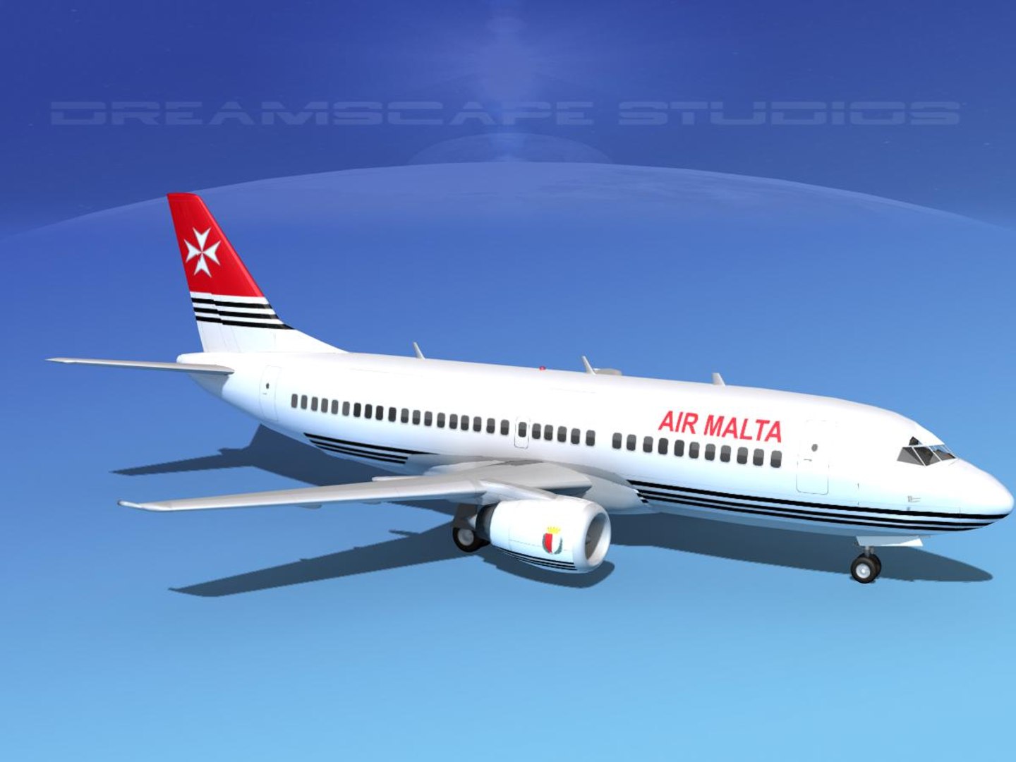 3d Boeing 737 737-300 Model