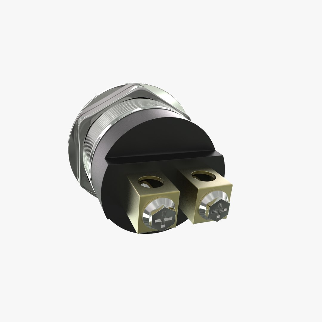 3d model push-button