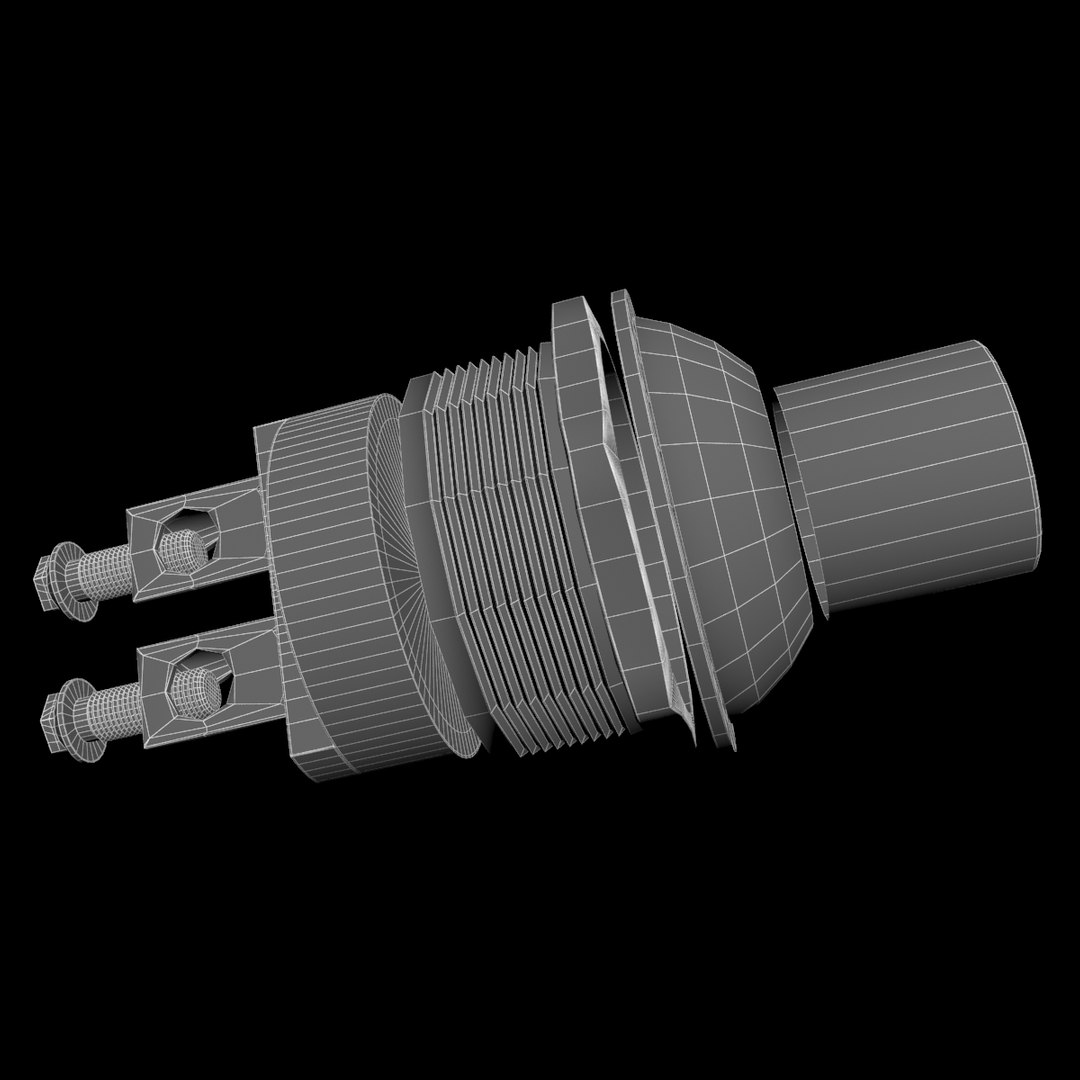 3d model push-button