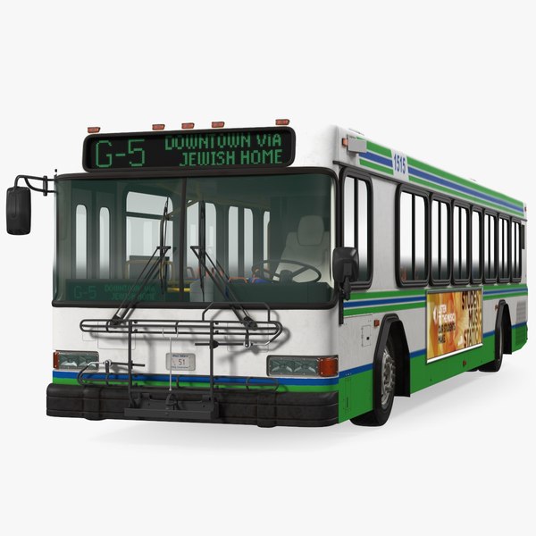 Gillig Low Floor Advantage Bus Simple Interior 3D model - TurboSquid ...