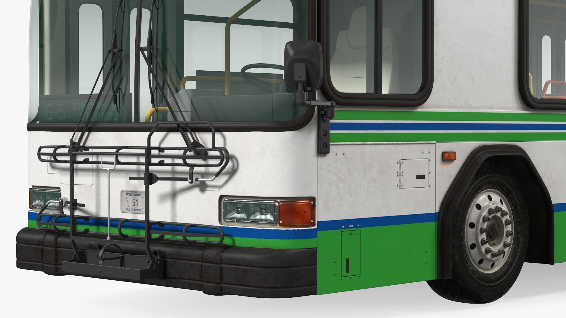 Gillig Low Floor Advantage Bus Simple Interior 3D model - TurboSquid ...