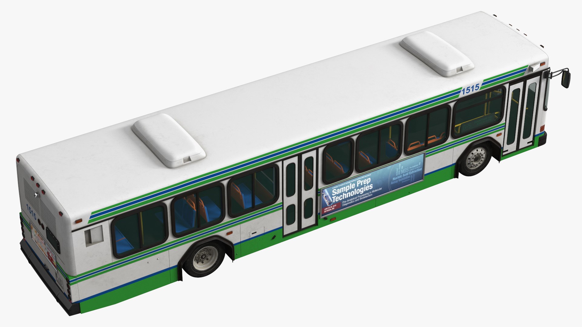 Gillig Low Floor Advantage Bus Simple Interior 3D Model - TurboSquid ...