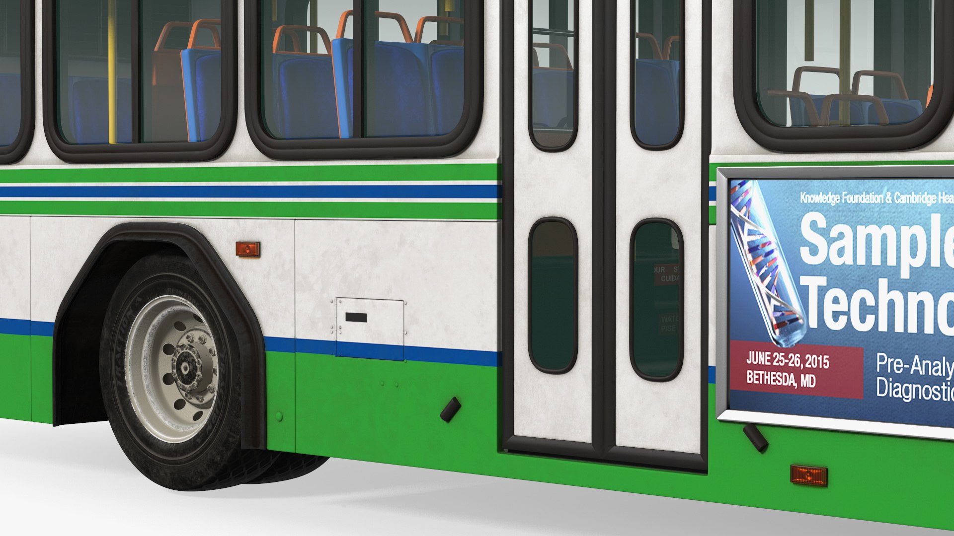 Gillig Low Floor Advantage Bus Simple Interior 3D model - TurboSquid ...