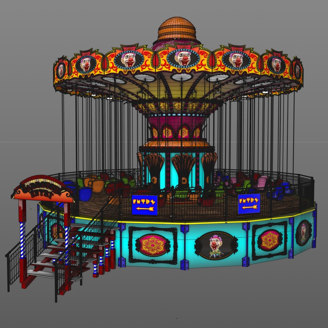 Carrousel Chain 3D Model - TurboSquid 1370555