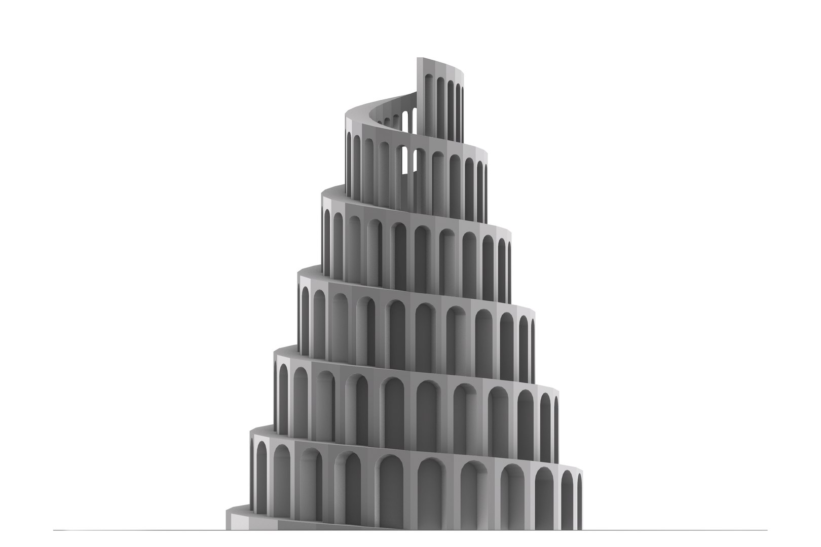 3D Model Tower Of Babel Ancient Mesopotamia Monument - TurboSquid 2048065
