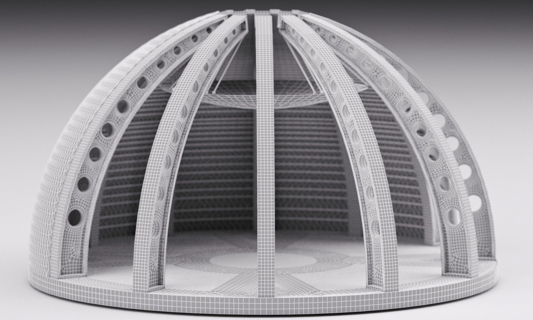 3d Model Dome Architecture 2016 Raw