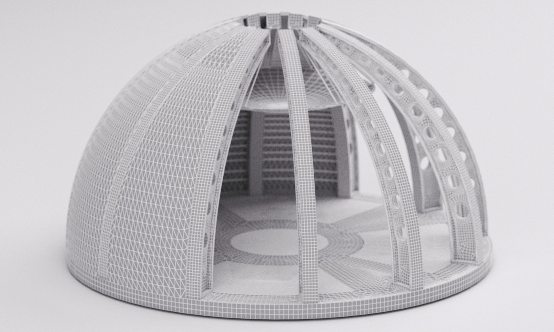 3d Model Dome Architecture 2016 Raw