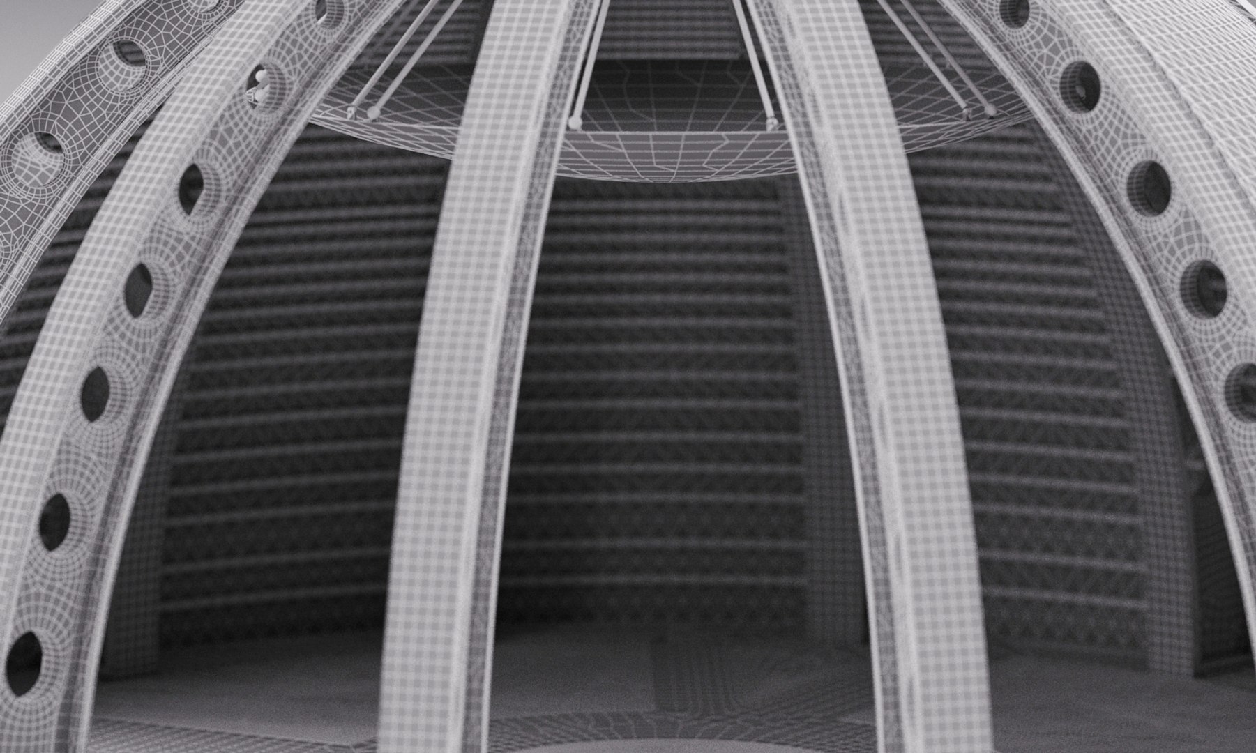 3d Model Dome Architecture 2016 Raw