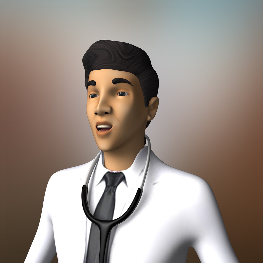 3D Doctor Character Model - TurboSquid 1555281