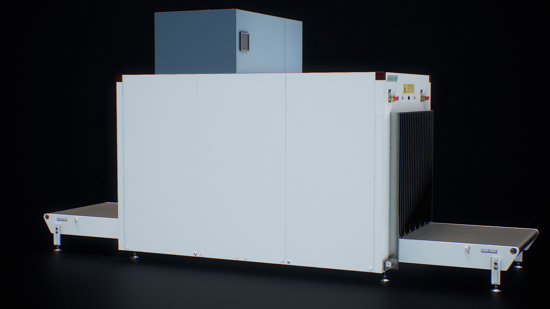 Airport Baggage Scanner Machine Rapiscan PBR model - TurboSquid 2009709