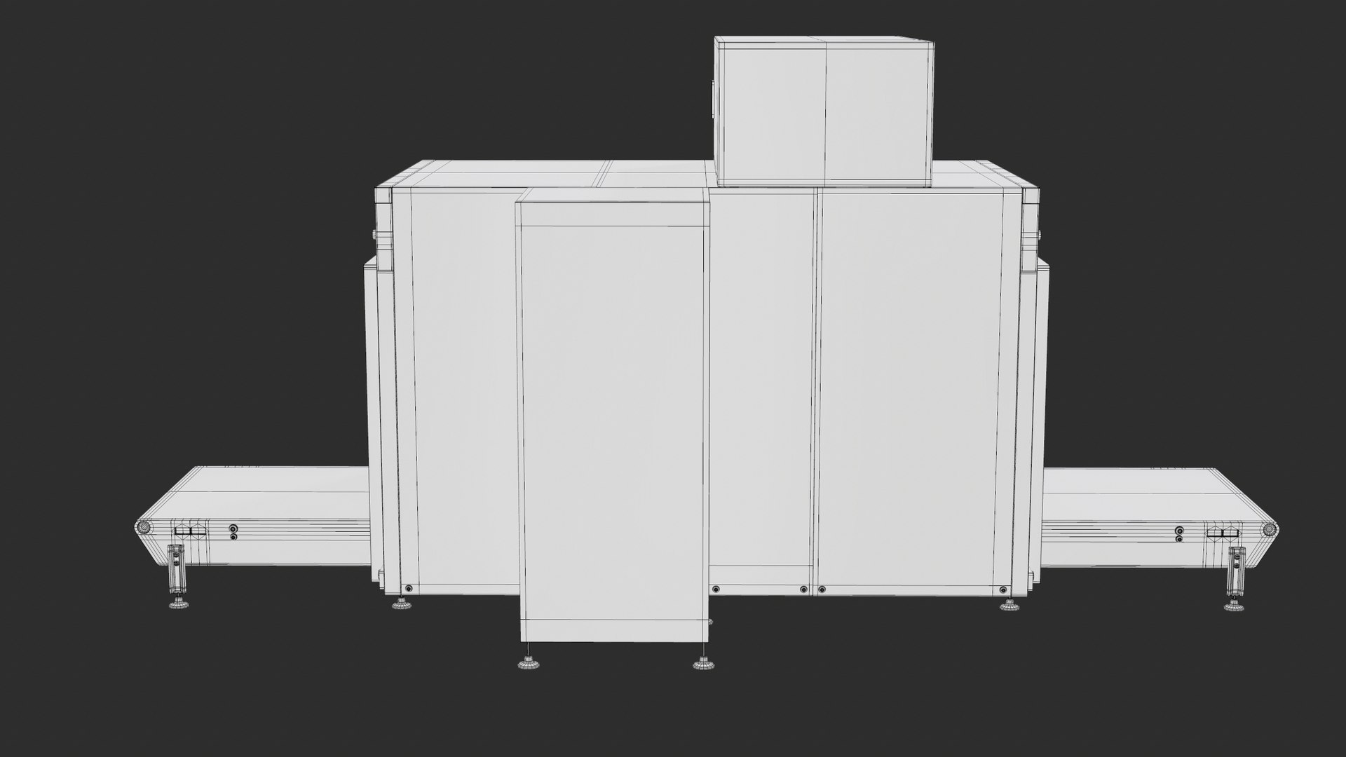 Airport Baggage Scanner Machine Rapiscan PBR model - TurboSquid 2009709