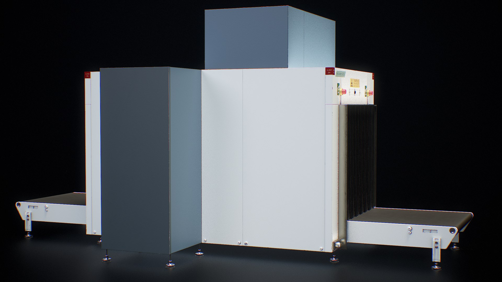 Airport Baggage Scanner Machine Rapiscan PBR model - TurboSquid 2009709