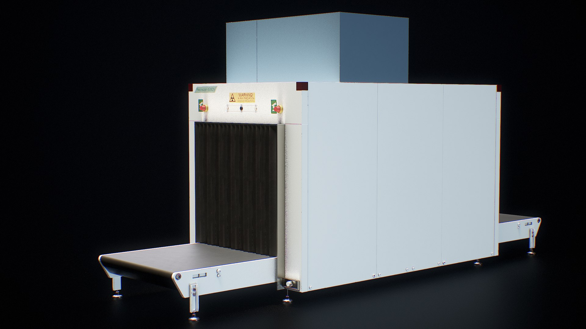 Airport Baggage Scanner Machine Rapiscan PBR model - TurboSquid 2009709