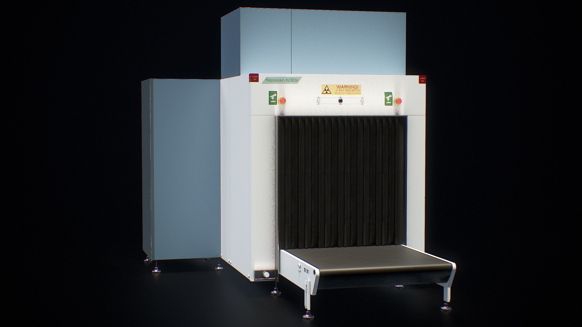 Airport Baggage Scanner Machine Rapiscan PBR model - TurboSquid 2009709