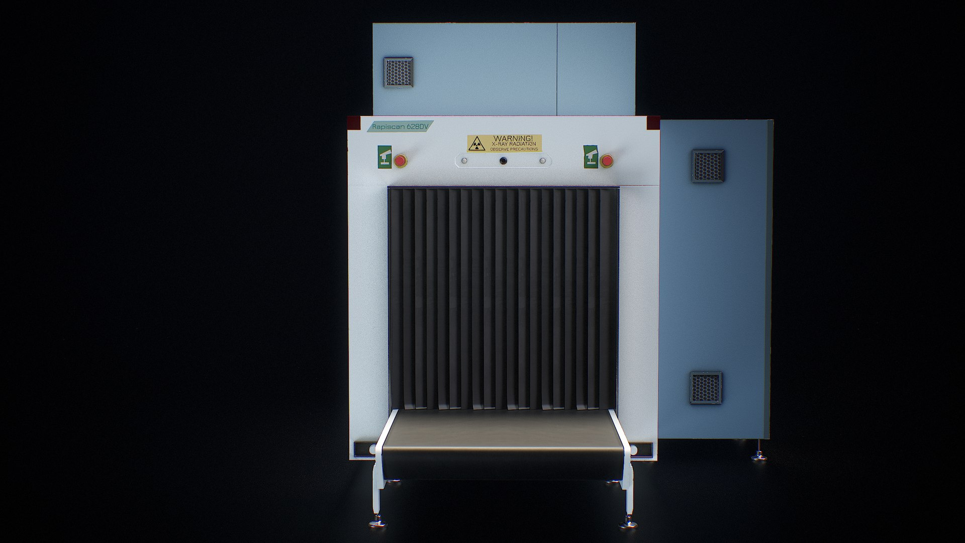 Airport Baggage Scanner Machine Rapiscan PBR model - TurboSquid 2009709