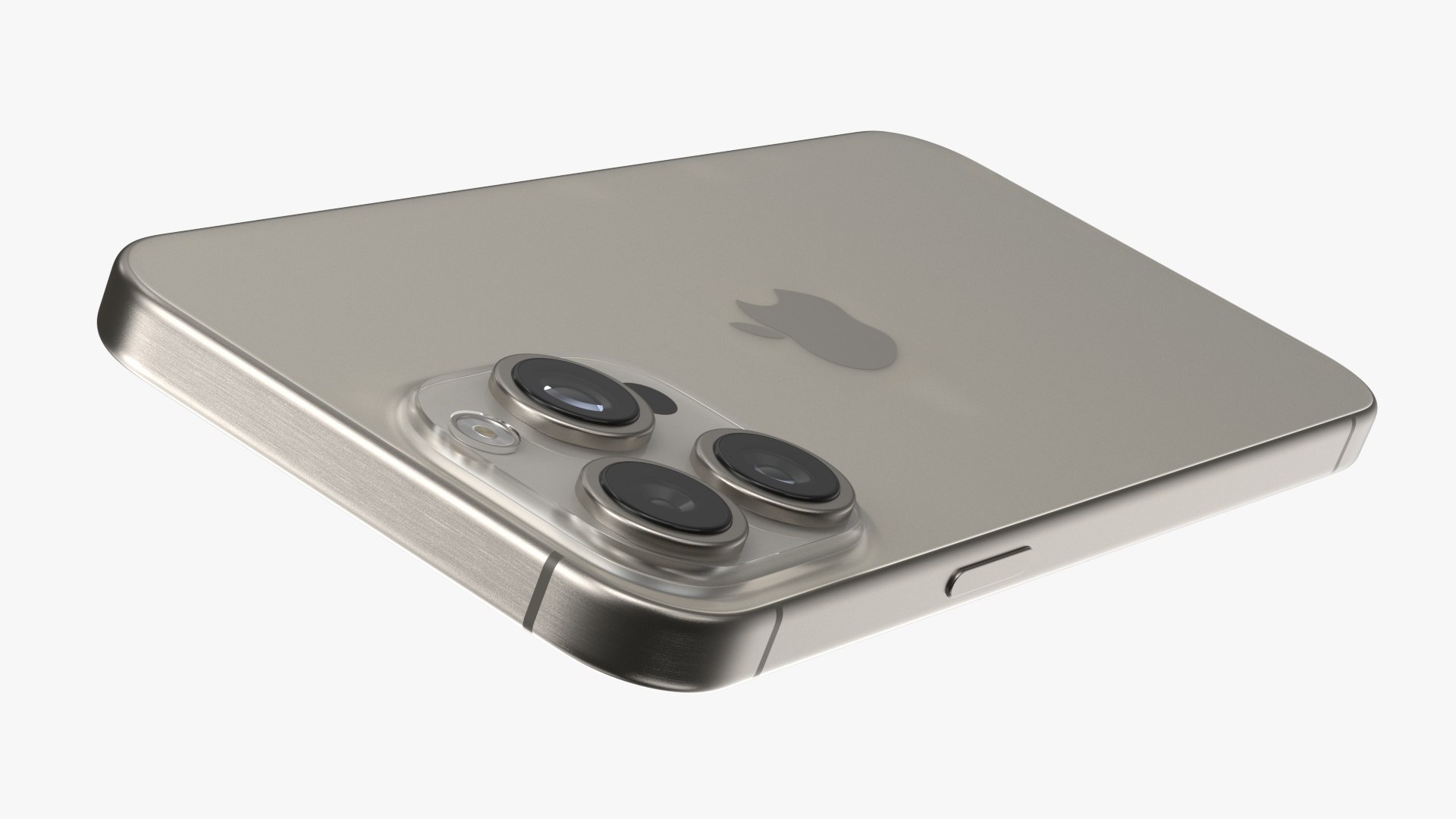 3D Apple IPhone 15 Pro Natural Titanium - TurboSquid 2125752