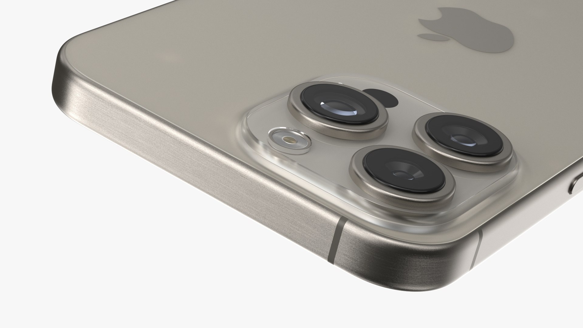 3D Apple IPhone 15 Pro Natural Titanium - TurboSquid 2125752