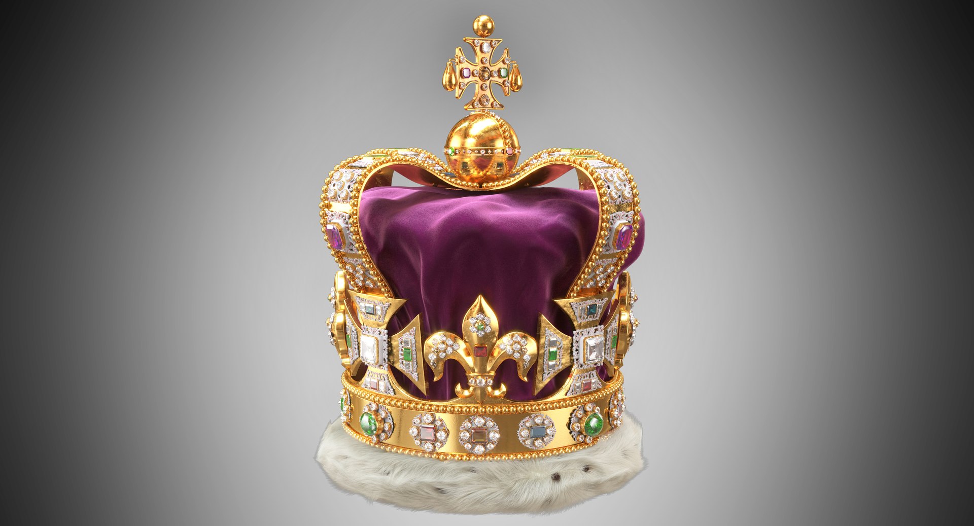 Saint Edward Crown 3D - TurboSquid 2048457