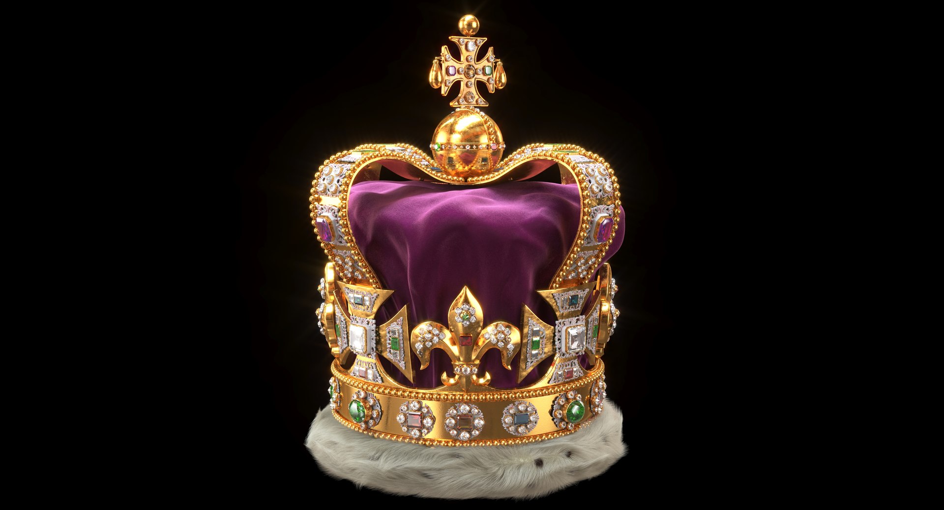 Saint Edward Crown 3D - TurboSquid 2048457
