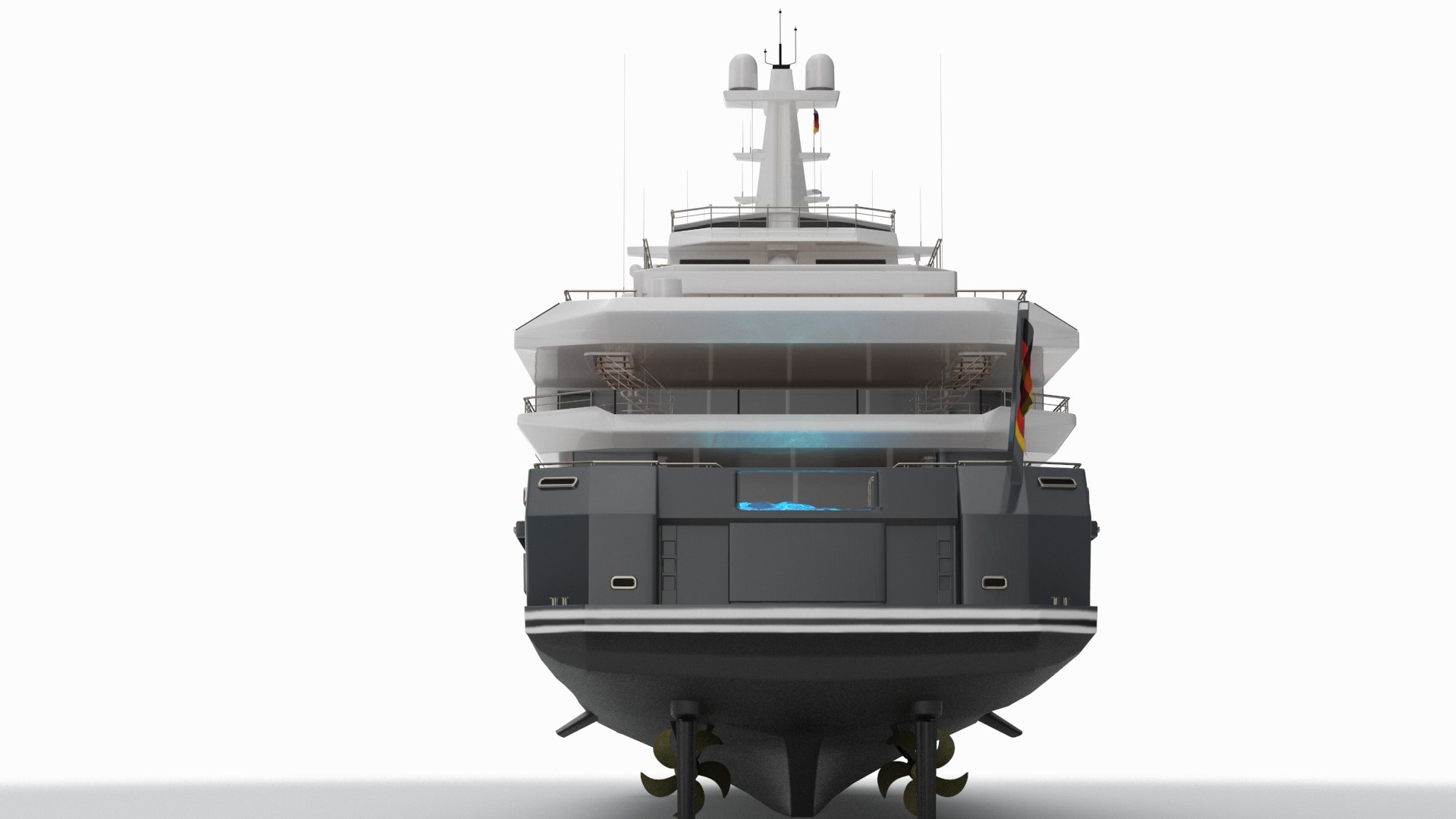 Dolph Yacht Night Scene 3D Model - TurboSquid 2210360