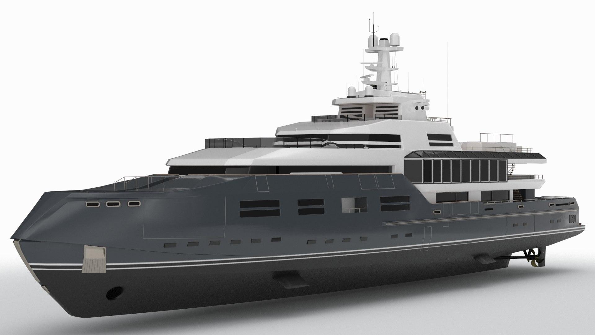 Dolph Yacht Night Scene 3D Model - TurboSquid 2210360