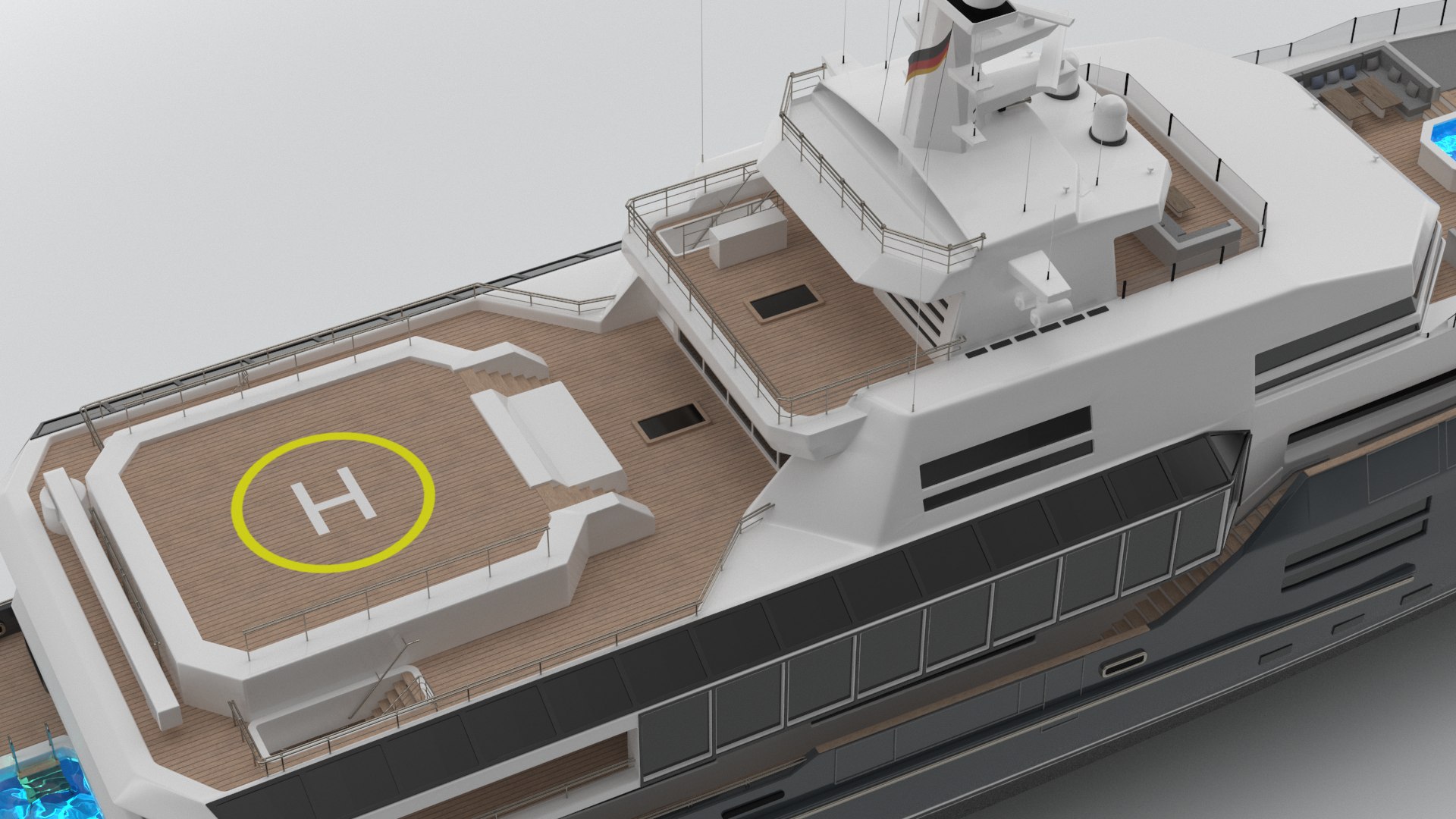 Dolph Yacht Night Scene 3D Model - TurboSquid 2210360