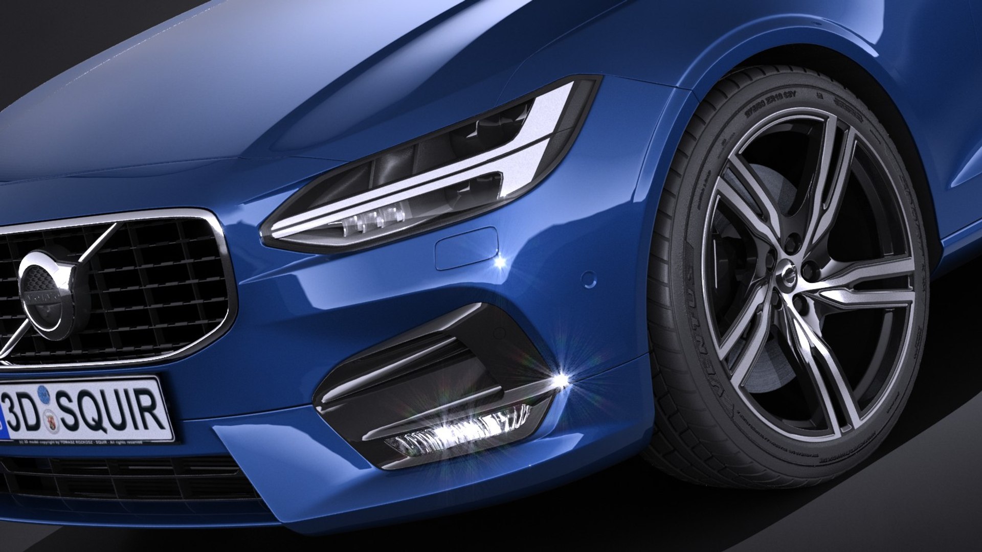 S90 R-design 2017 3d Model