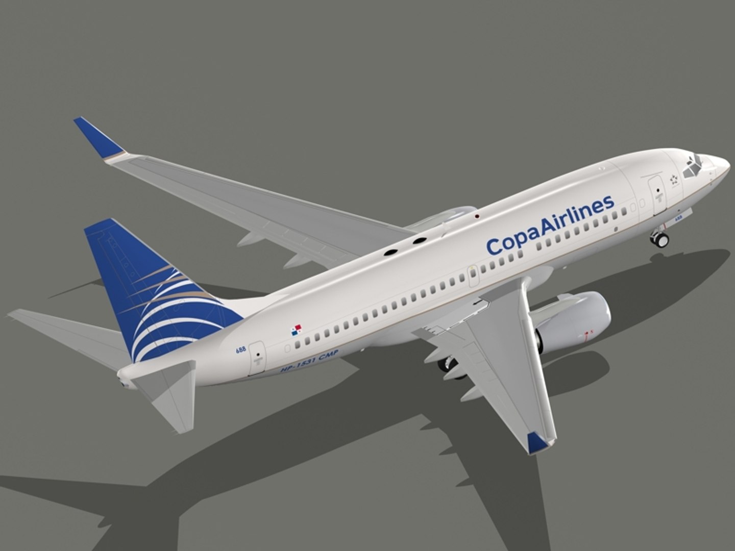 3D Boeing 737-700 Copa Airlines - TurboSquid 1270369