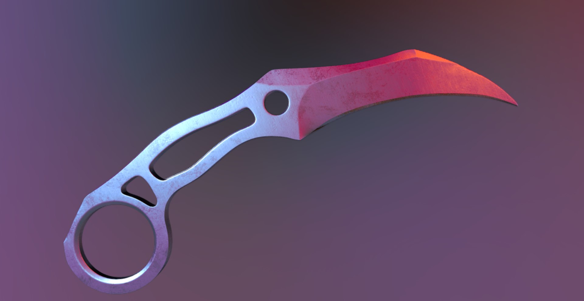 3D karambit knife - TurboSquid 1560347
