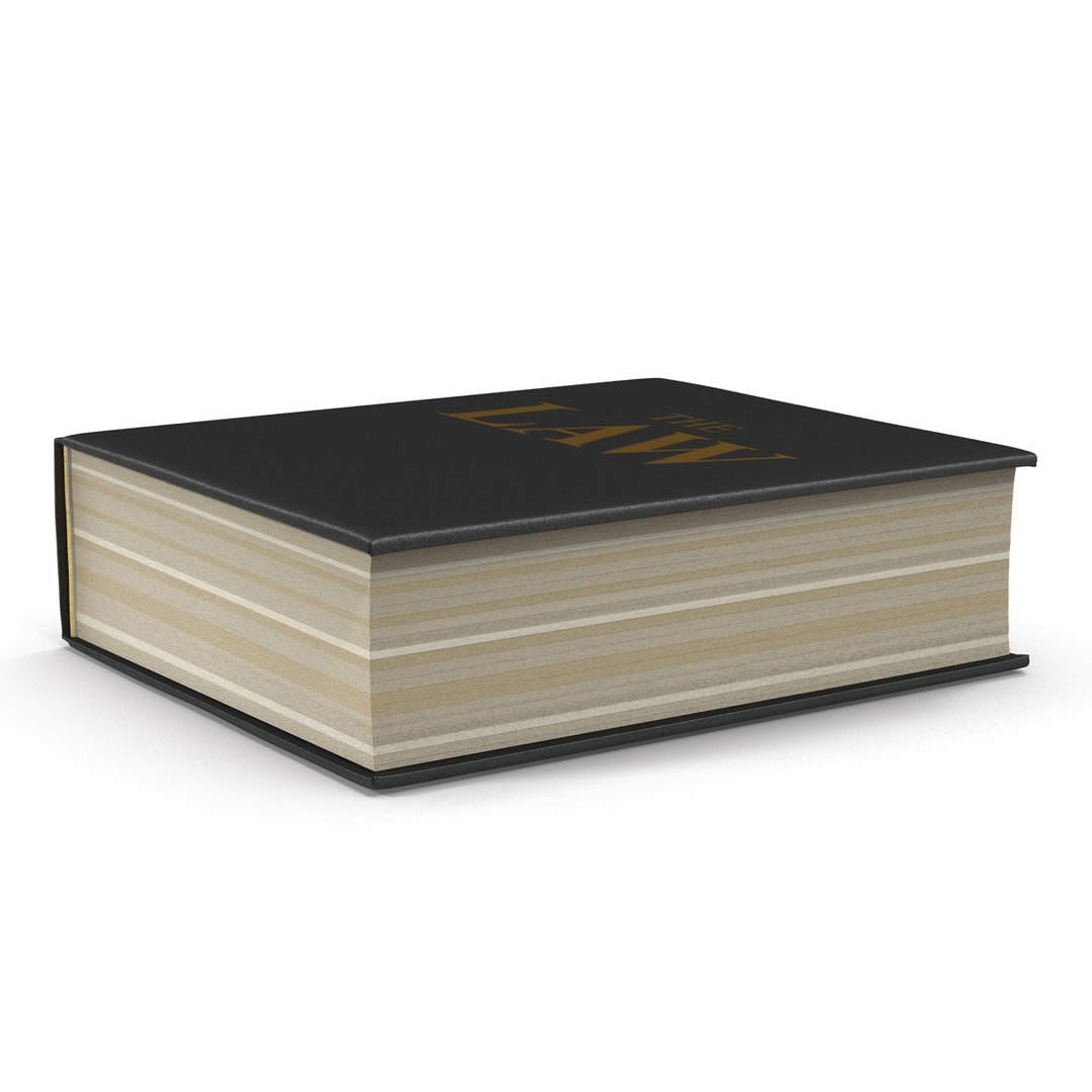 Law Book 3d Model