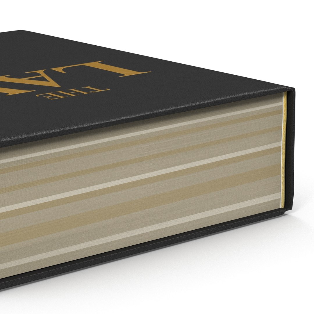 Law Book 3d Model