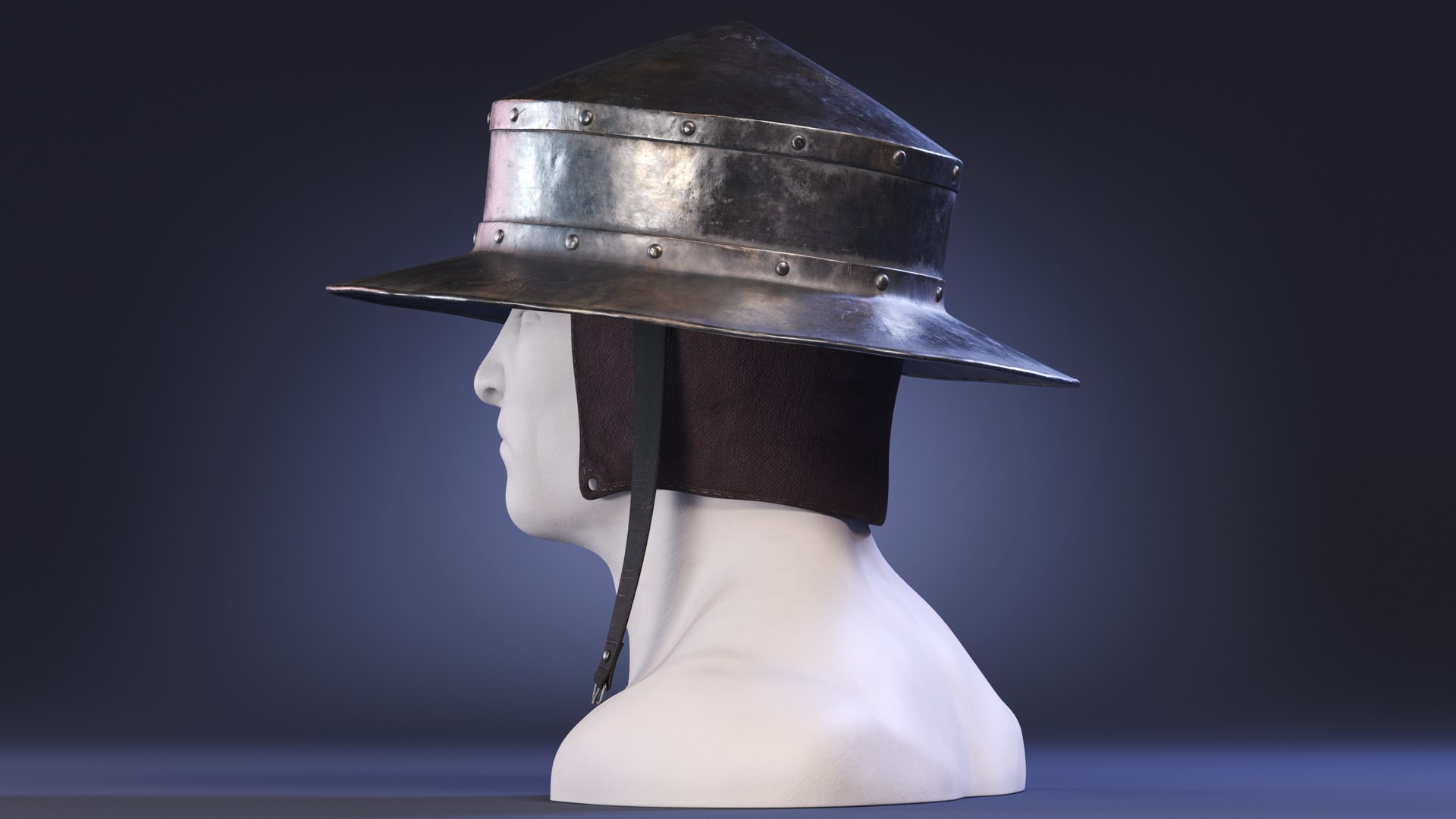 Pointed Kettle Hat Chapel 3d Max