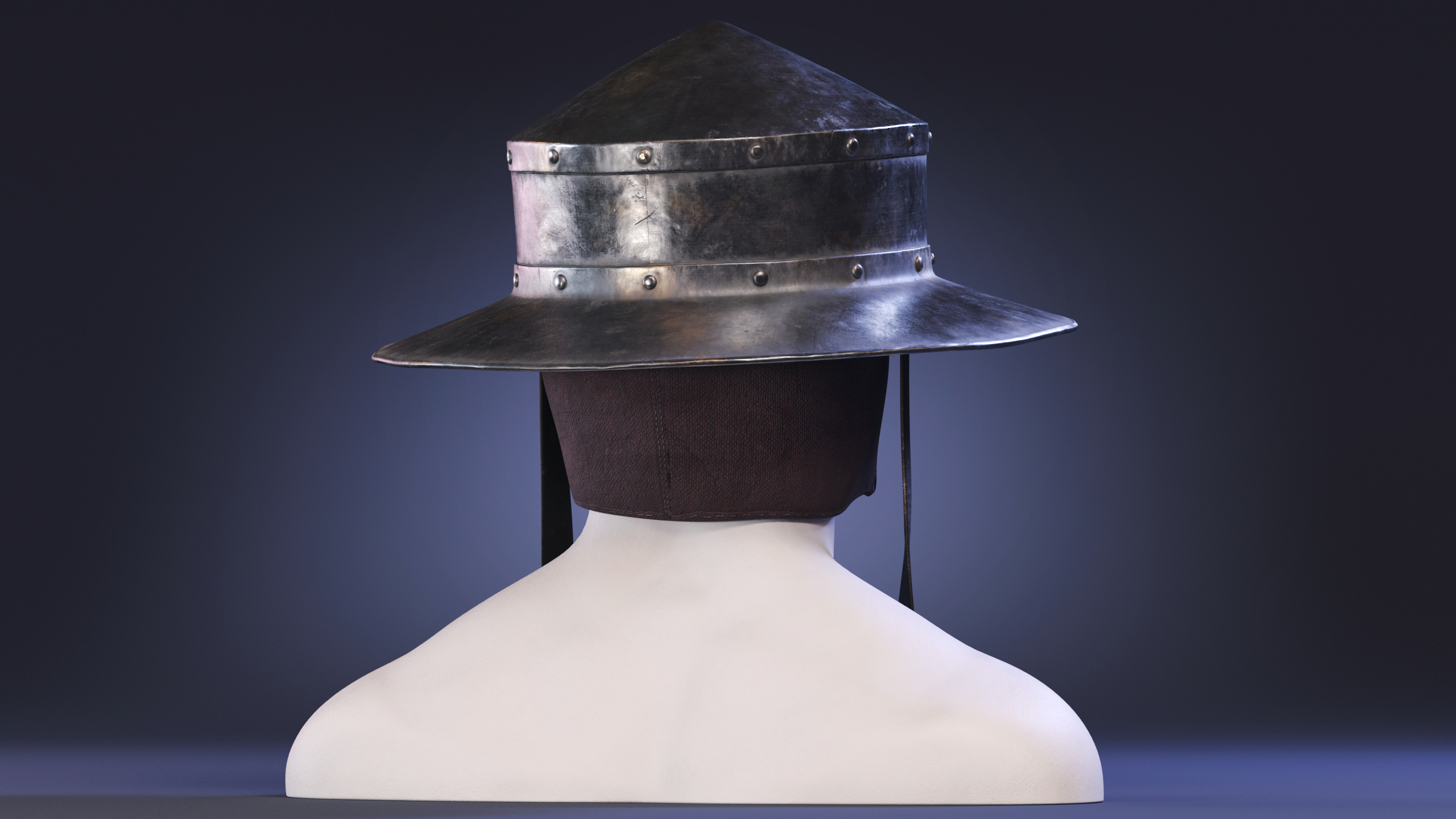 pointed kettle hat chapel 3d max
