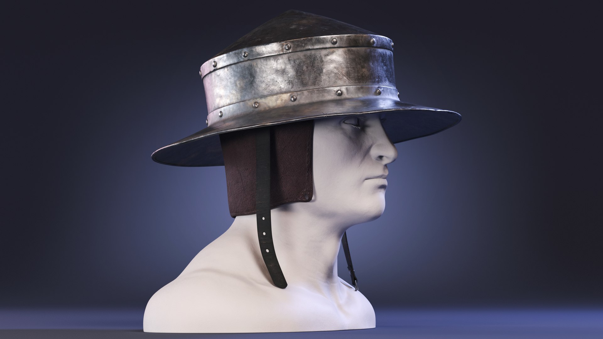 Pointed Kettle Hat Chapel 3d Max