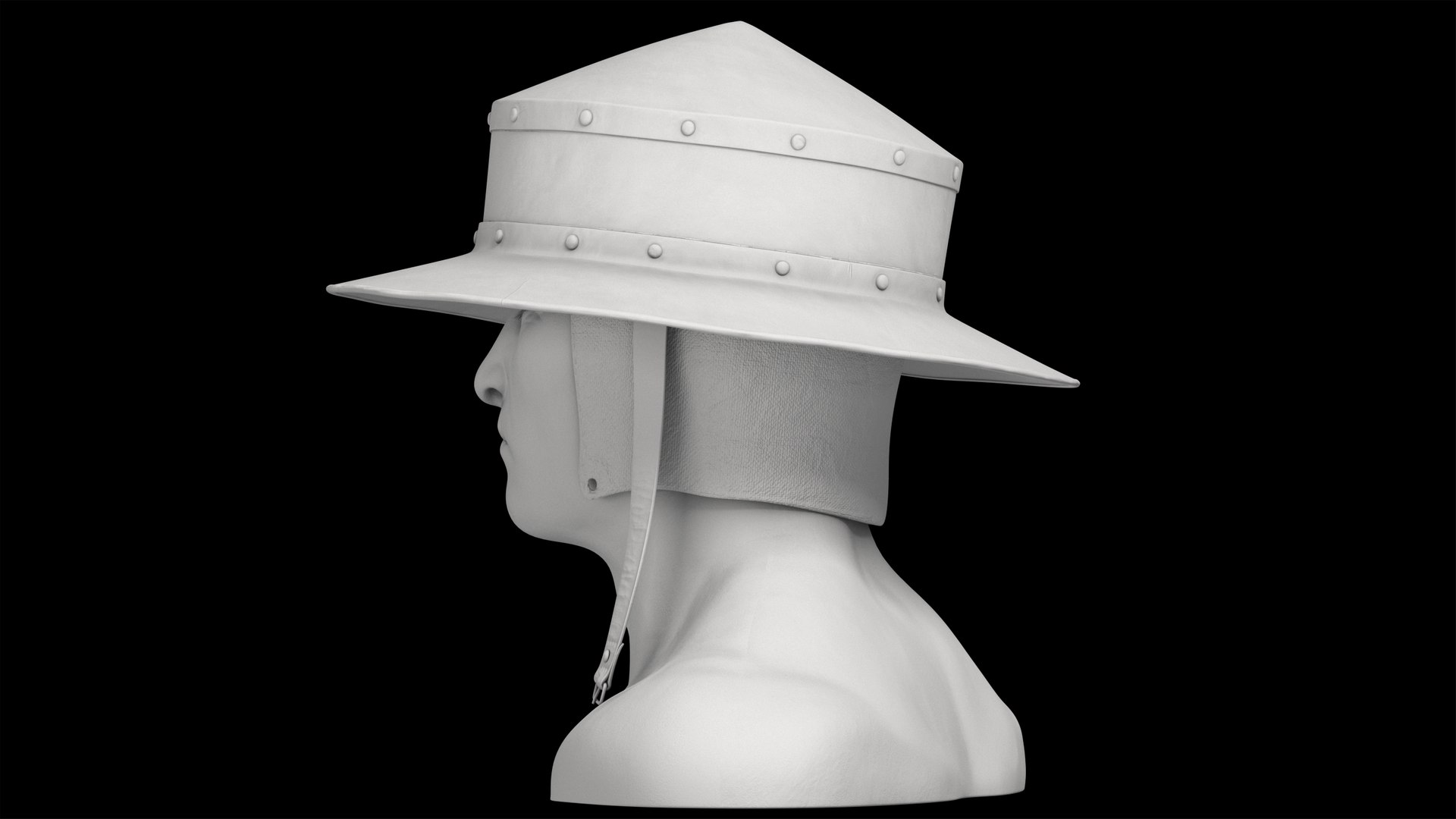 Pointed Kettle Hat Chapel 3d Max