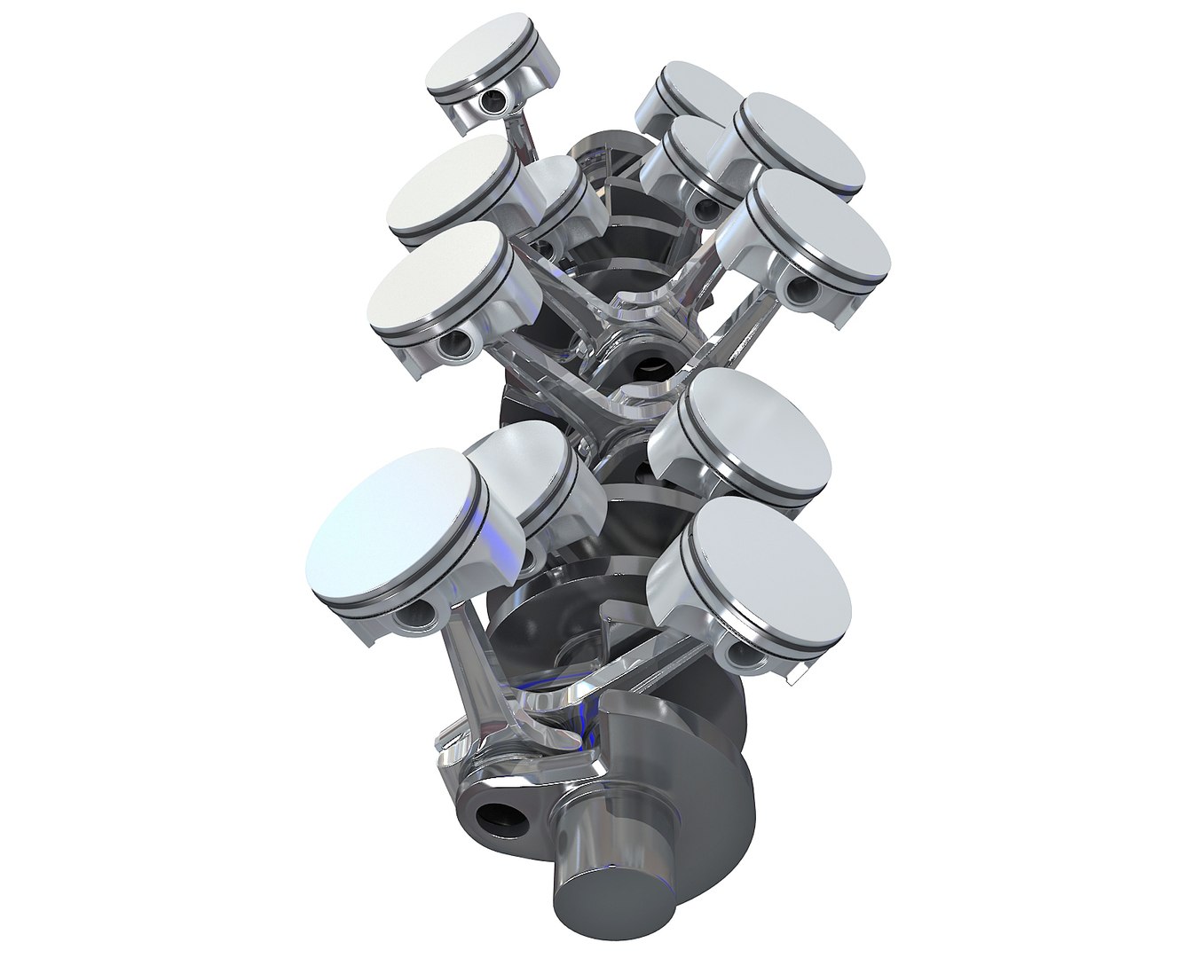 3D V12 Engine Cylinders - TurboSquid 1391825