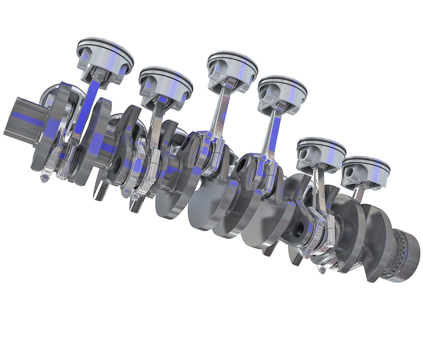 3D V12 Engine Cylinders - TurboSquid 1391825
