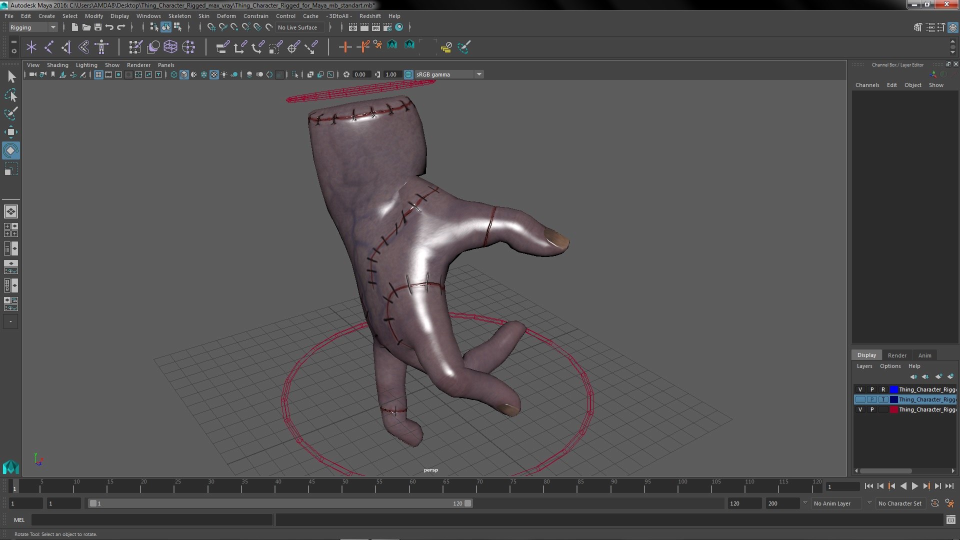 Thing Character Rigged For Maya 3D Model - TurboSquid 2095524