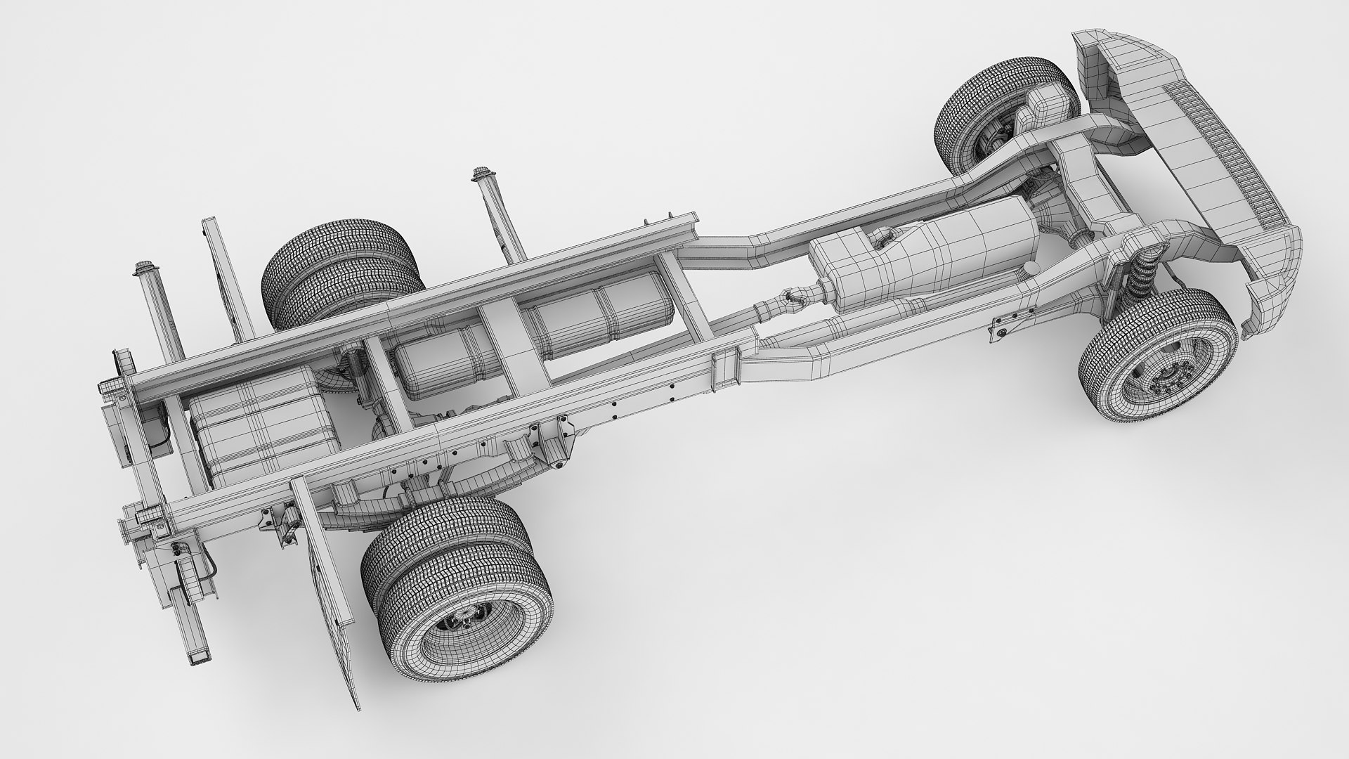 3D Chassis Truck Model - TurboSquid 1614928