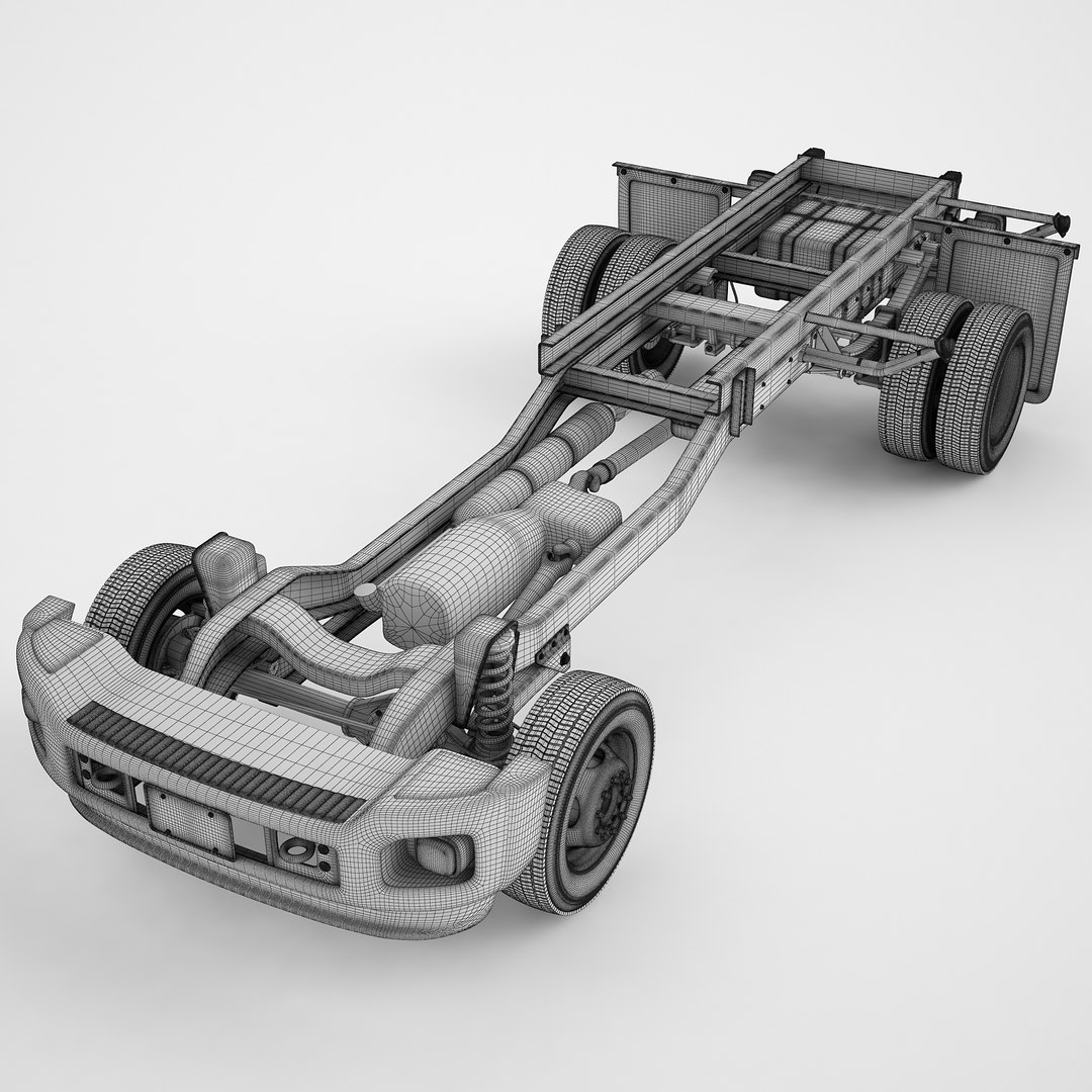 3D Chassis Truck Model - TurboSquid 1614928