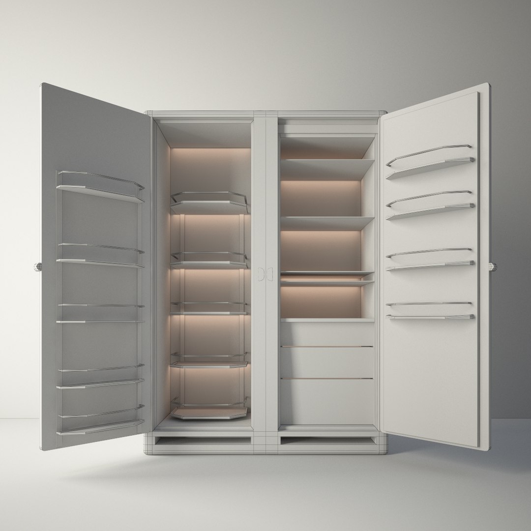 Custom Designed Fridge Model - TurboSquid 1200043