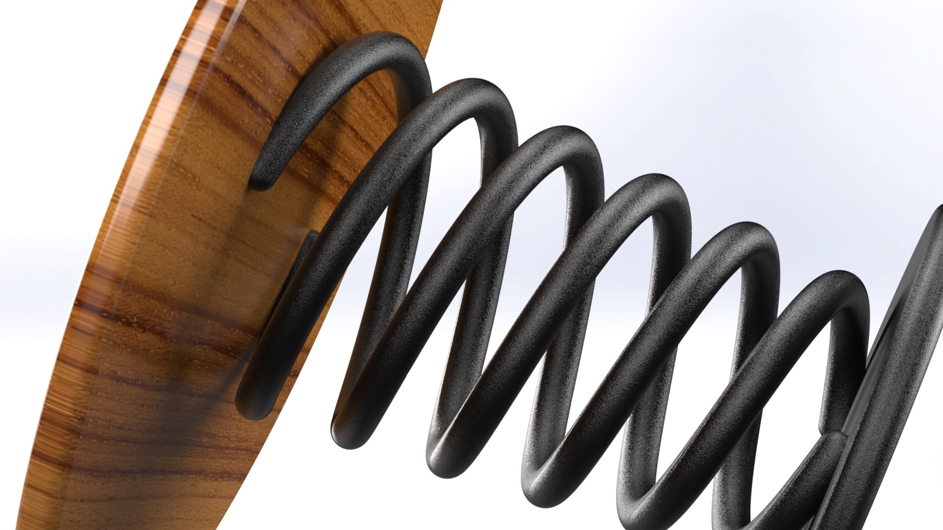 Spiral Helix Round Top Table 3D model - TurboSquid 2094550