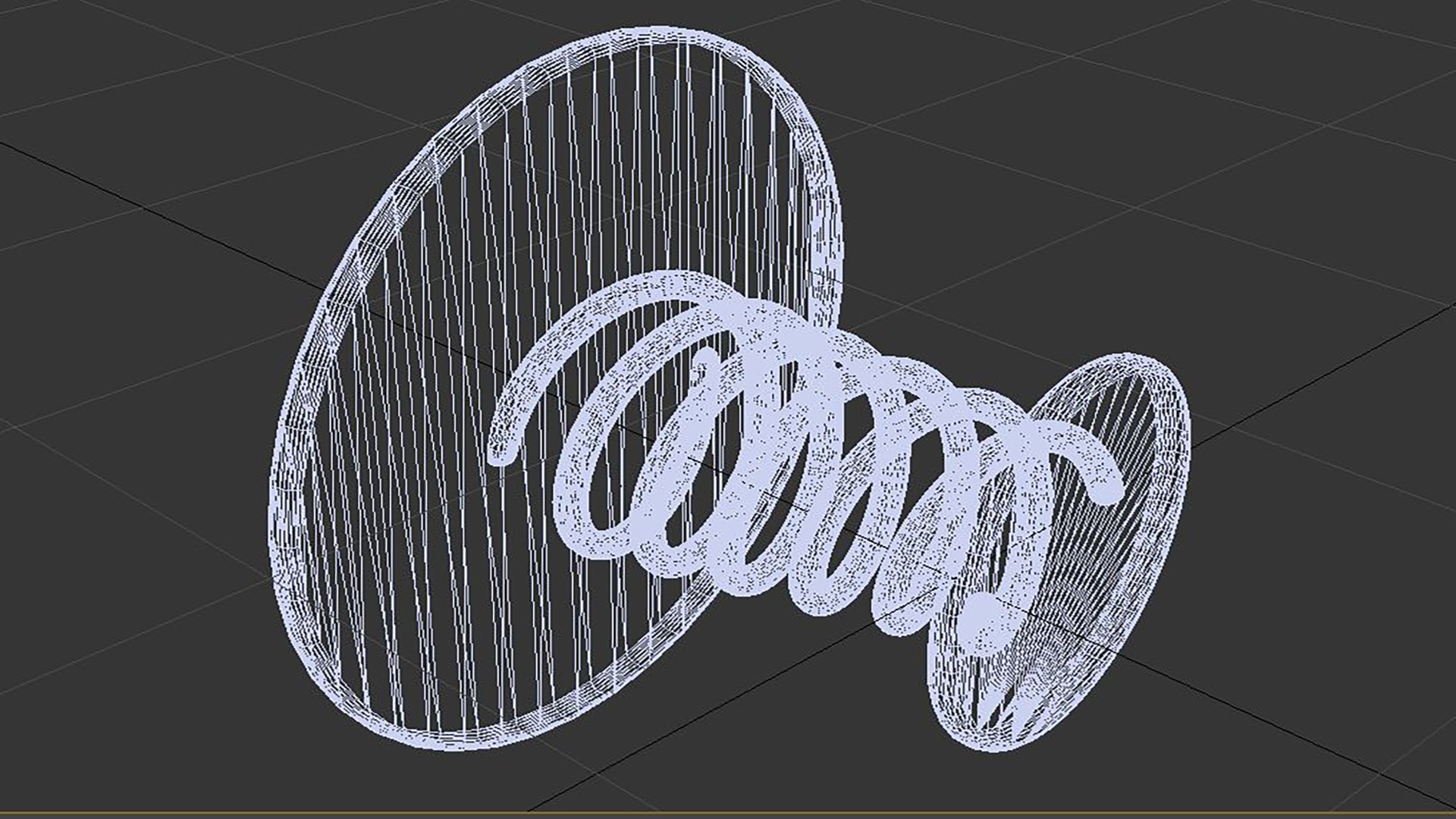 Spiral Helix Round Top Table 3D model - TurboSquid 2094550