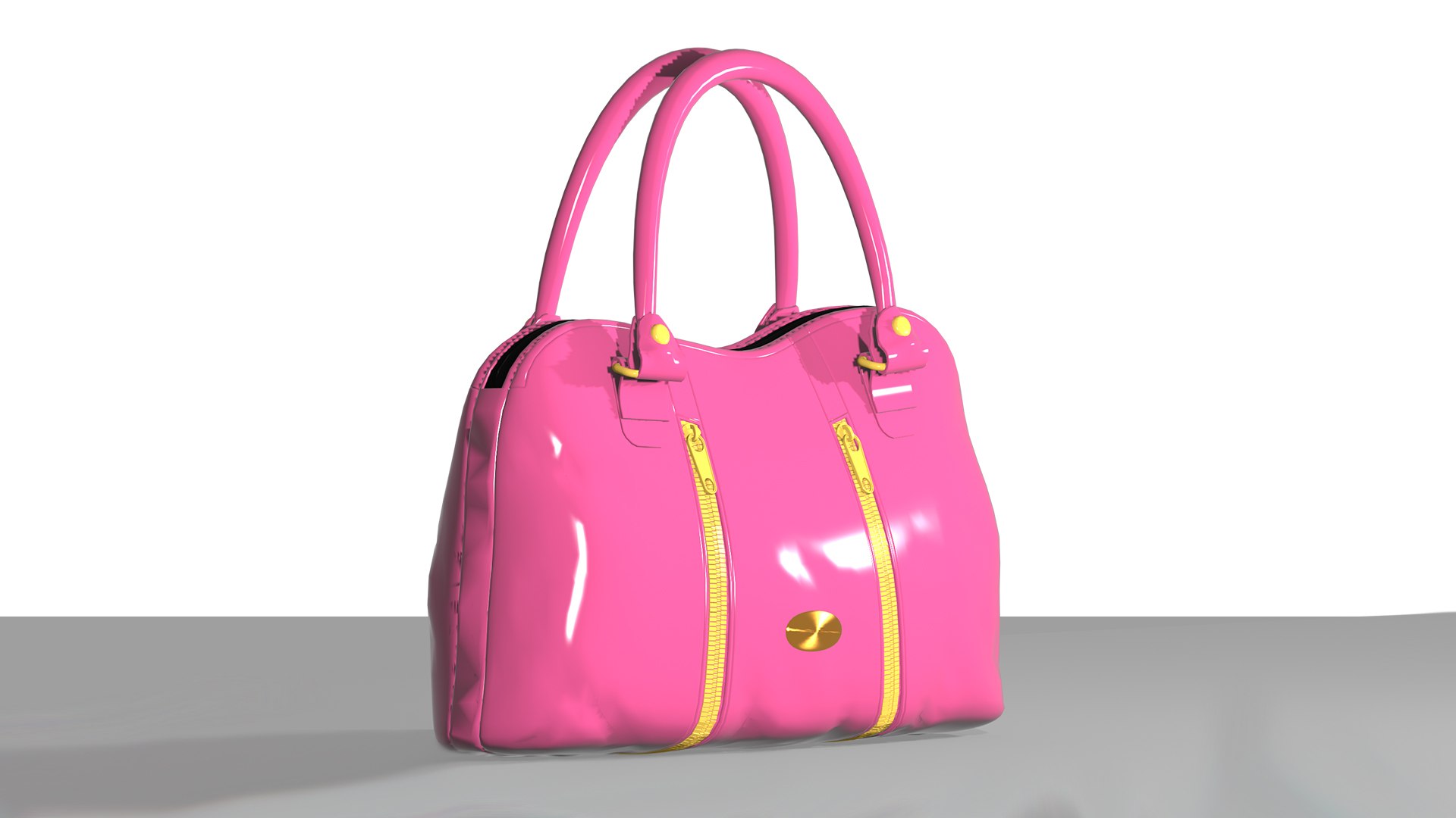 3D Women Handbag Of Pink Color - TurboSquid 2281828